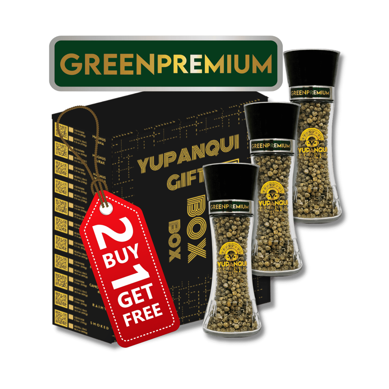 Green Peppercorn Grinder- Discover the allure of herbal flavors