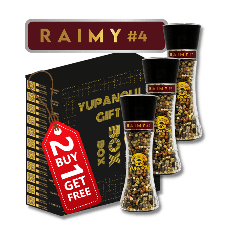 Best Rainbow Peppercorns Grinder RAIMY - Refillable 3.5oz