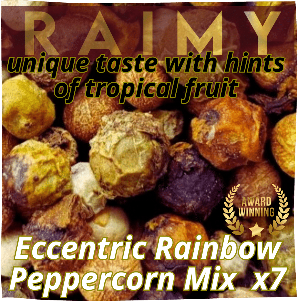 Best Rainbow Peppercorns Grinder RAIMY - Refillable 3.5oz